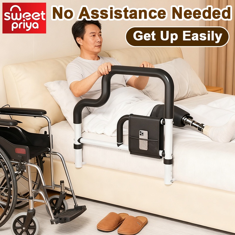 Bed Guard Rail Safety Handle For Leg Disability People Get Up Assistive ...