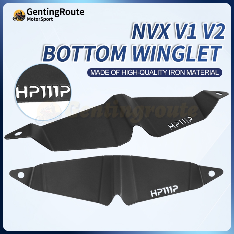Yamaha NVX V1 V2 NVX155 Air Flow Winglet Front Winglet Lower Wing Black ...