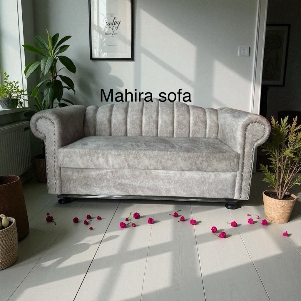 sofa shell desing (Marble design fabric) (Free Delivery and Table ...