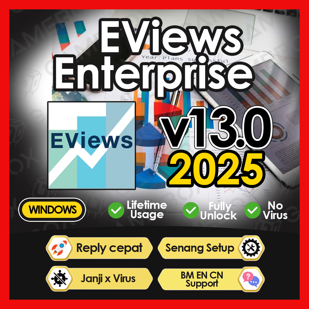 EViews Enterprise Edition 13.0💯 EASY INSTALL 💯 LIFETIME PREMIUM 💯 FAST ...