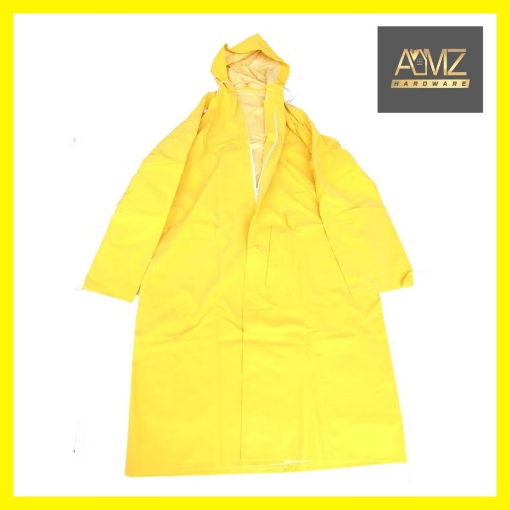 Heavy Duty Rain Coat Rain Coat With Button And Zip | Shopee Malaysia