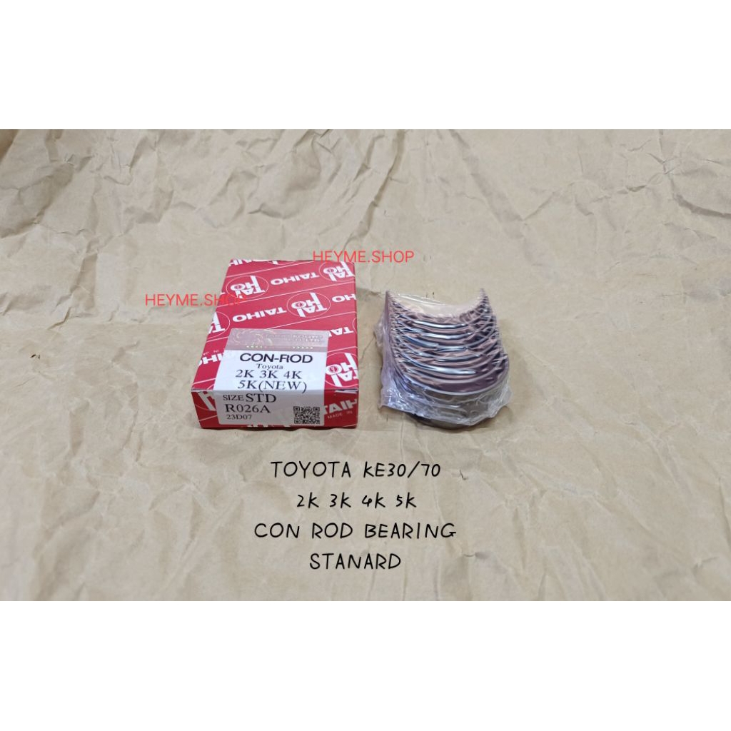 Original Taiho Connecting Con Rod Bearing for Toyota Corolla KE20 KE30 ...