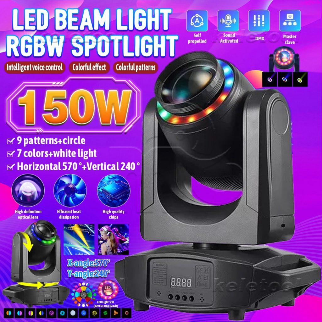 Led Spot Light Led Moving Head 150W with Aperture Pattern LED Stage ...
