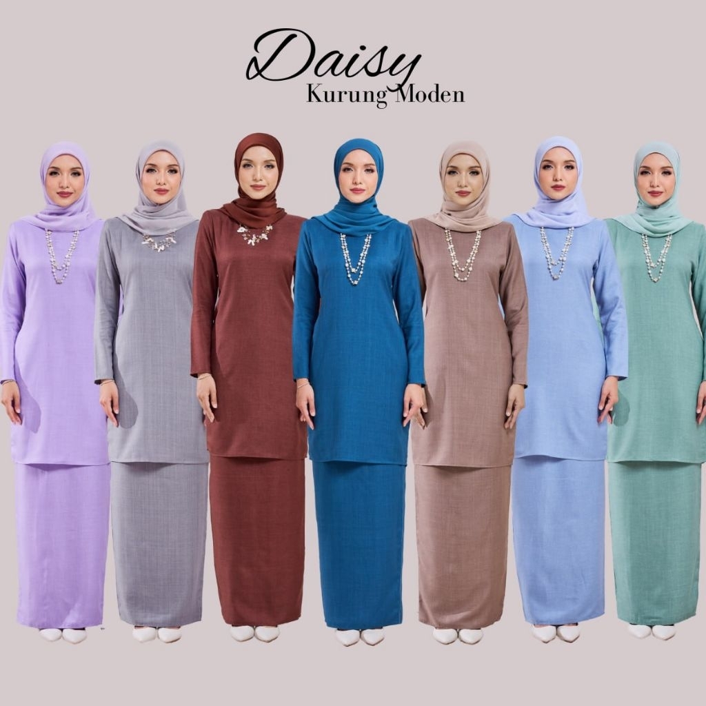 DE Baju Kurung Modern daisy Baju raya 2026 | Shopee Malaysia