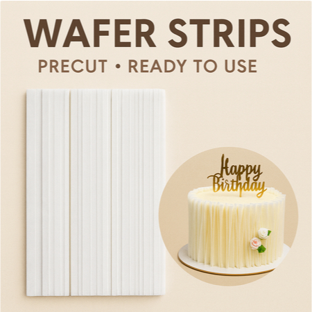 Edible Wafer Paper Strips, Wafer Paper Circles, Edible Wafer Paper Pre ...