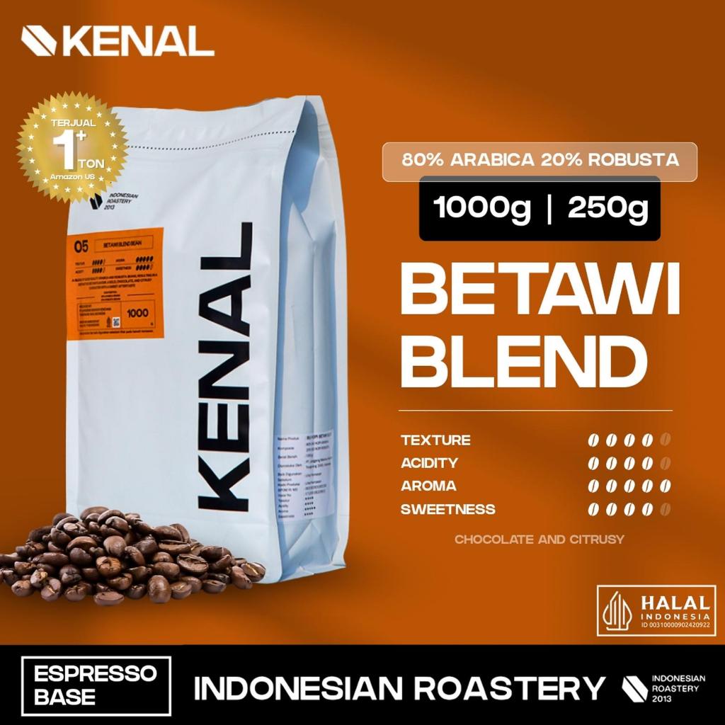 [HALAL] KENAL COFFEE Betawi Blend (80% Arabica × 20% Robusta) 250g/1kg ...
