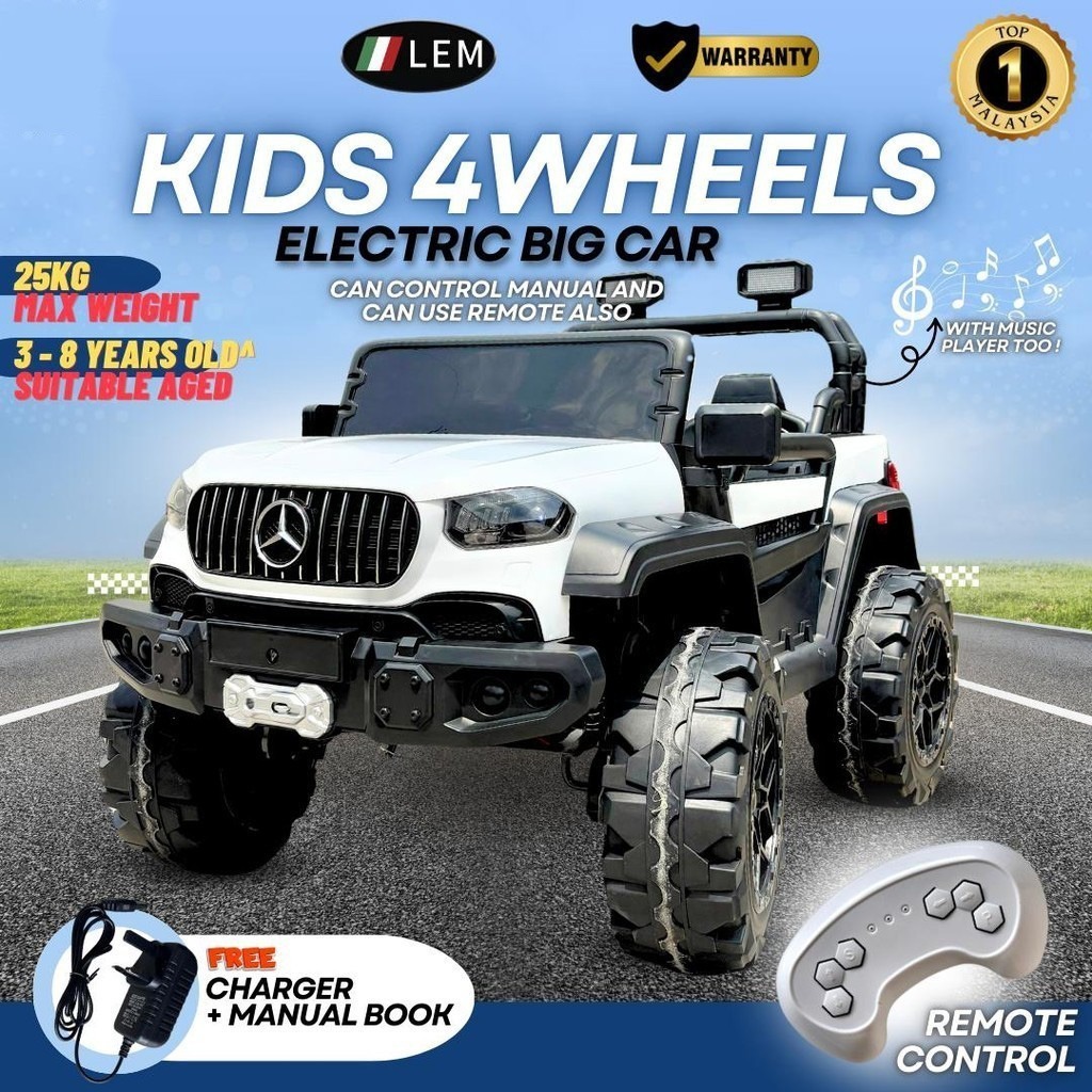 NEW!!! LEM 2026 ELECTRIC CAR KIDS 4 WHEEL AND CONTROL TOY CAR FOR KIDS ...