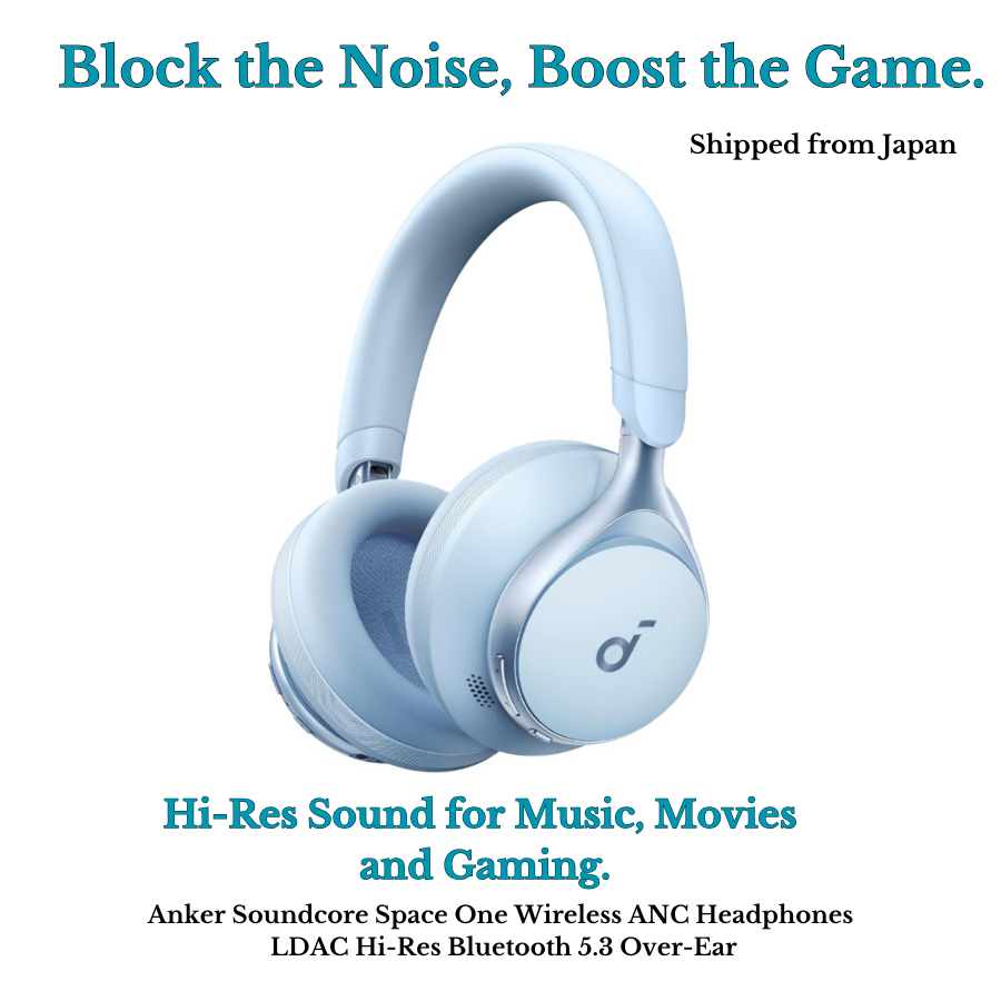 Anker Soundcore Space One Wireless ANC Headphones LDAC Hi-Res Bluetooth ...