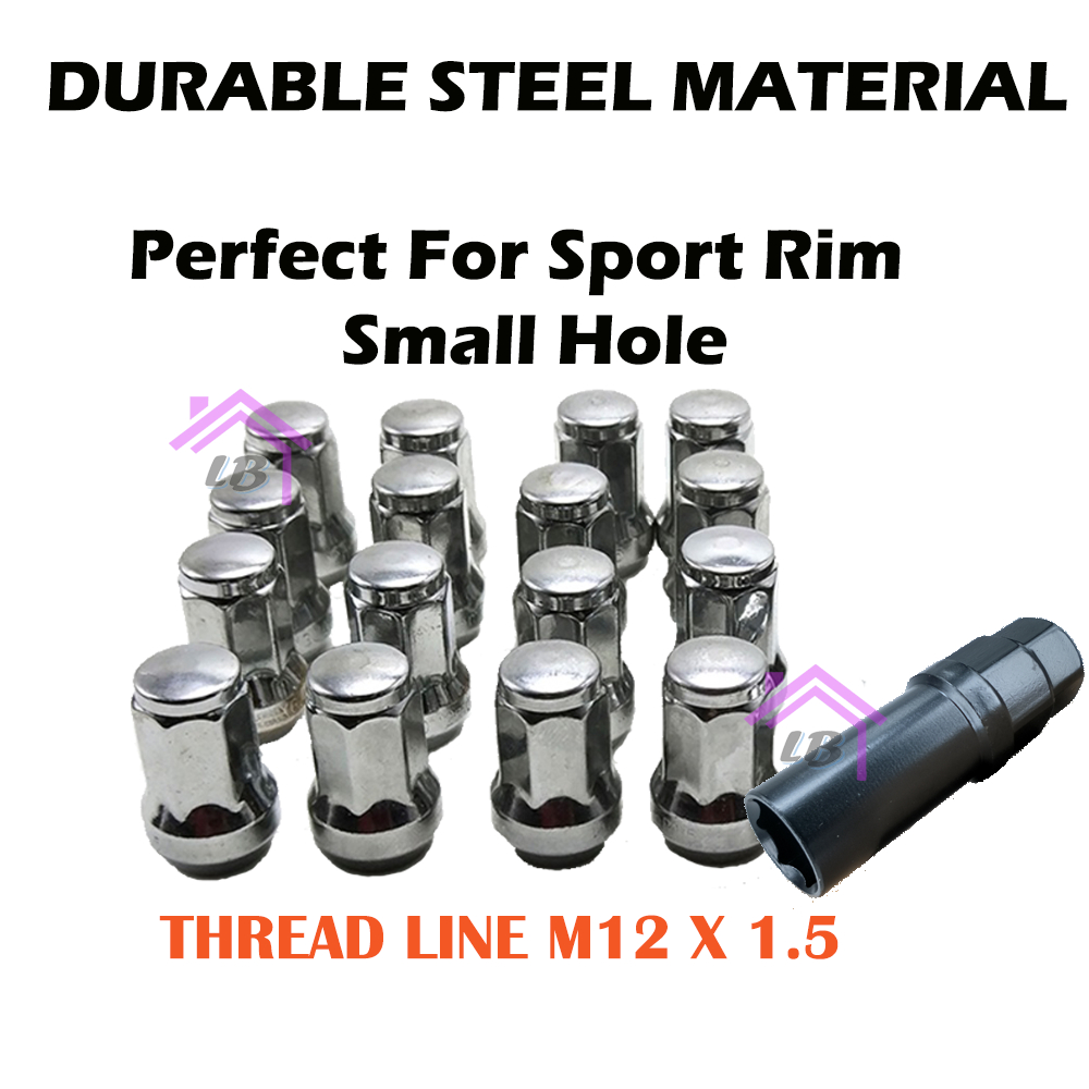Heptagon Nut M12X1.5 Chrome Colour High-Quality Steel Lug Nuts for ...