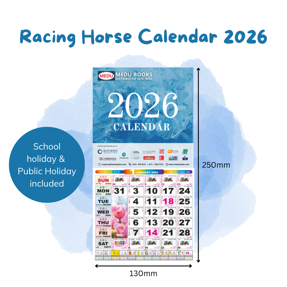 Kalendar Kuda 2026 | Racing Horse Calendar 2026 [Lengkap dengan Takwim Akademik 2026] | Shopee ...
