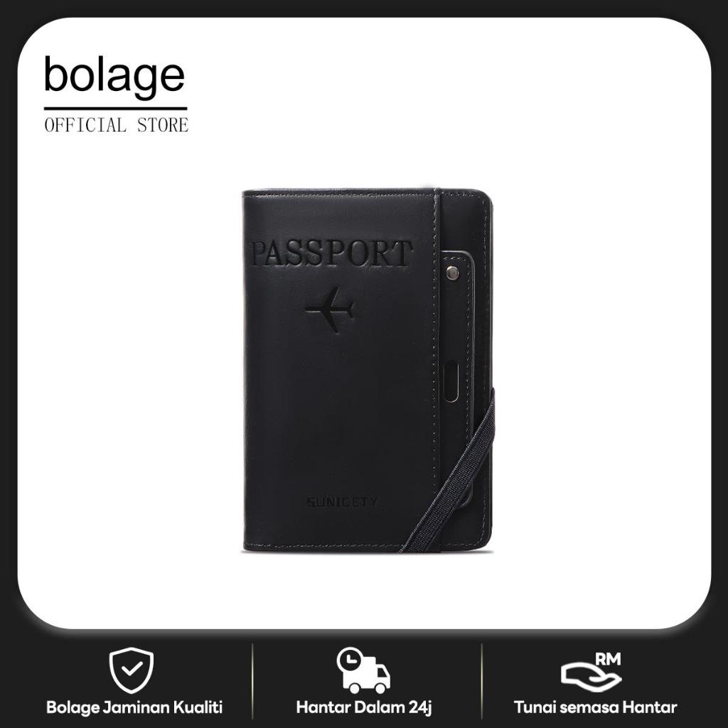Bolage beg pasport, uniseks, gaya Korea, elegan, pemegang kad, beg duit ...