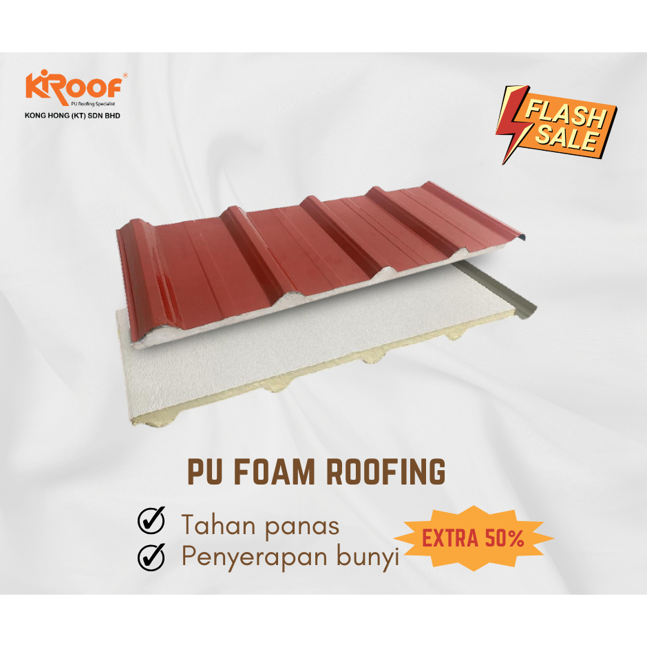 KROOF 762 PU Foam Roofing - 20MM | Shopee Malaysia