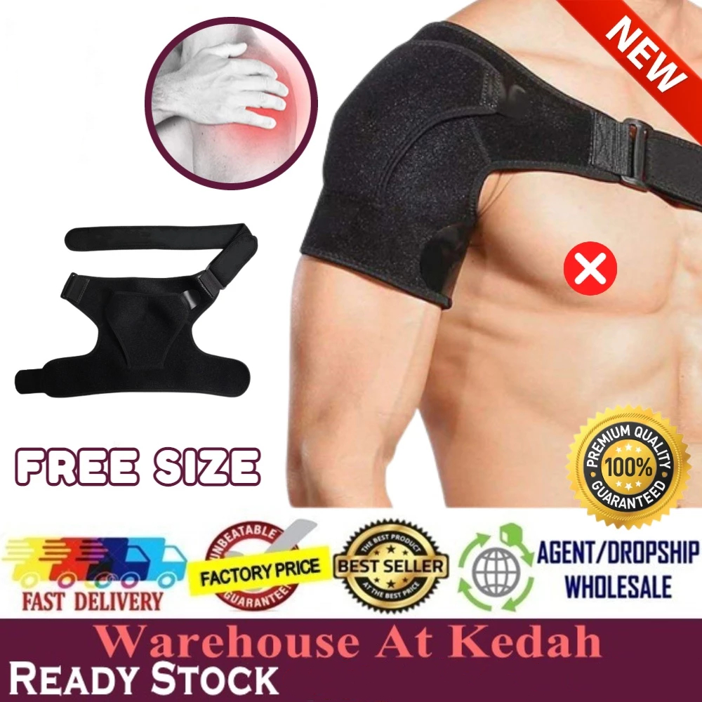 Adjustable Shoulder Support Men Women Injury Pain Relief Sprain Strap ...