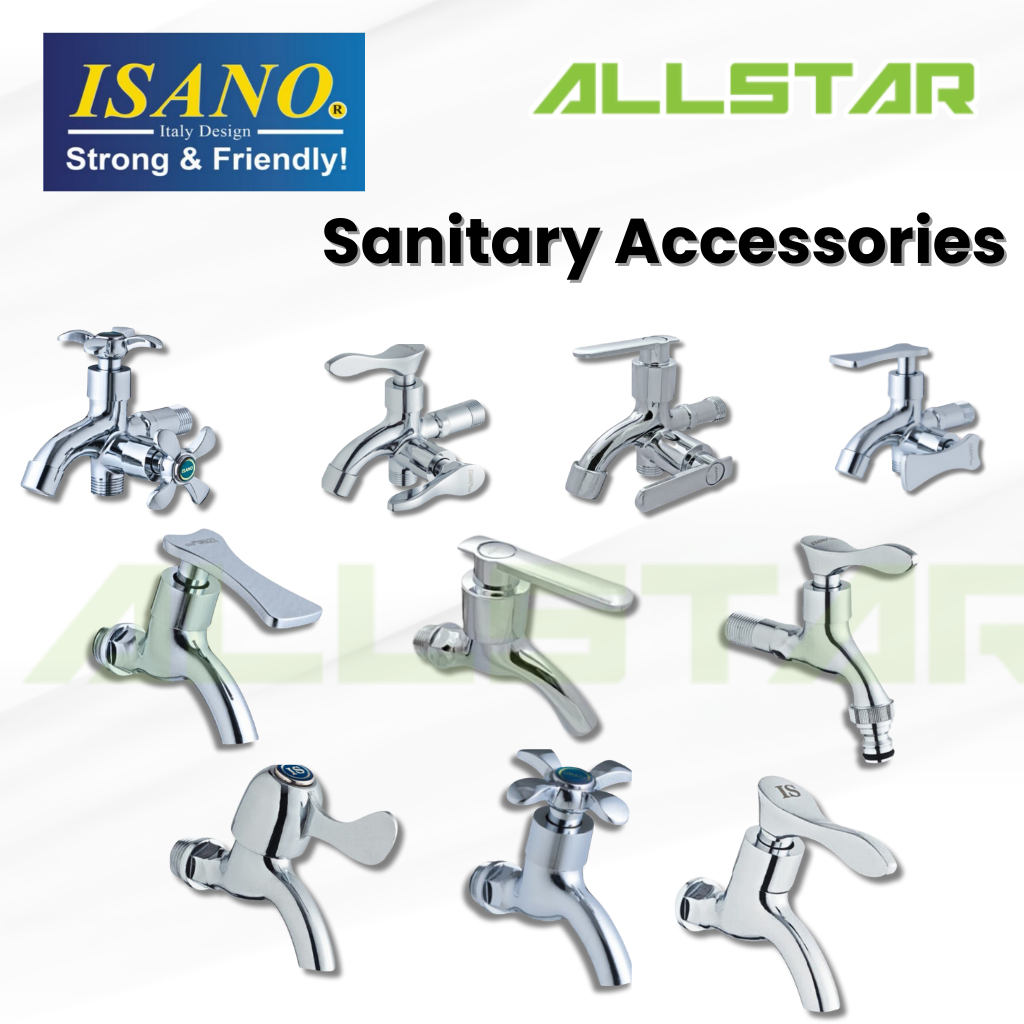 ISANO 1/2" Wall Tap Bathroom or Outdoor Wall Bib Tap Kepala Paip ...