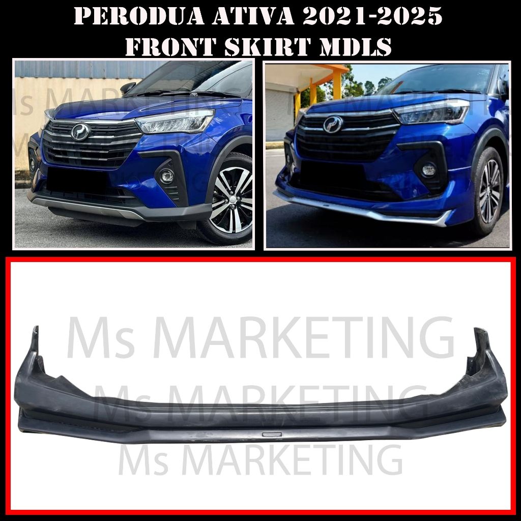 PERODUA ATIVA 2021-2025 MDLS FRONT SKIRT BODYKIT (PU) | Shopee Malaysia