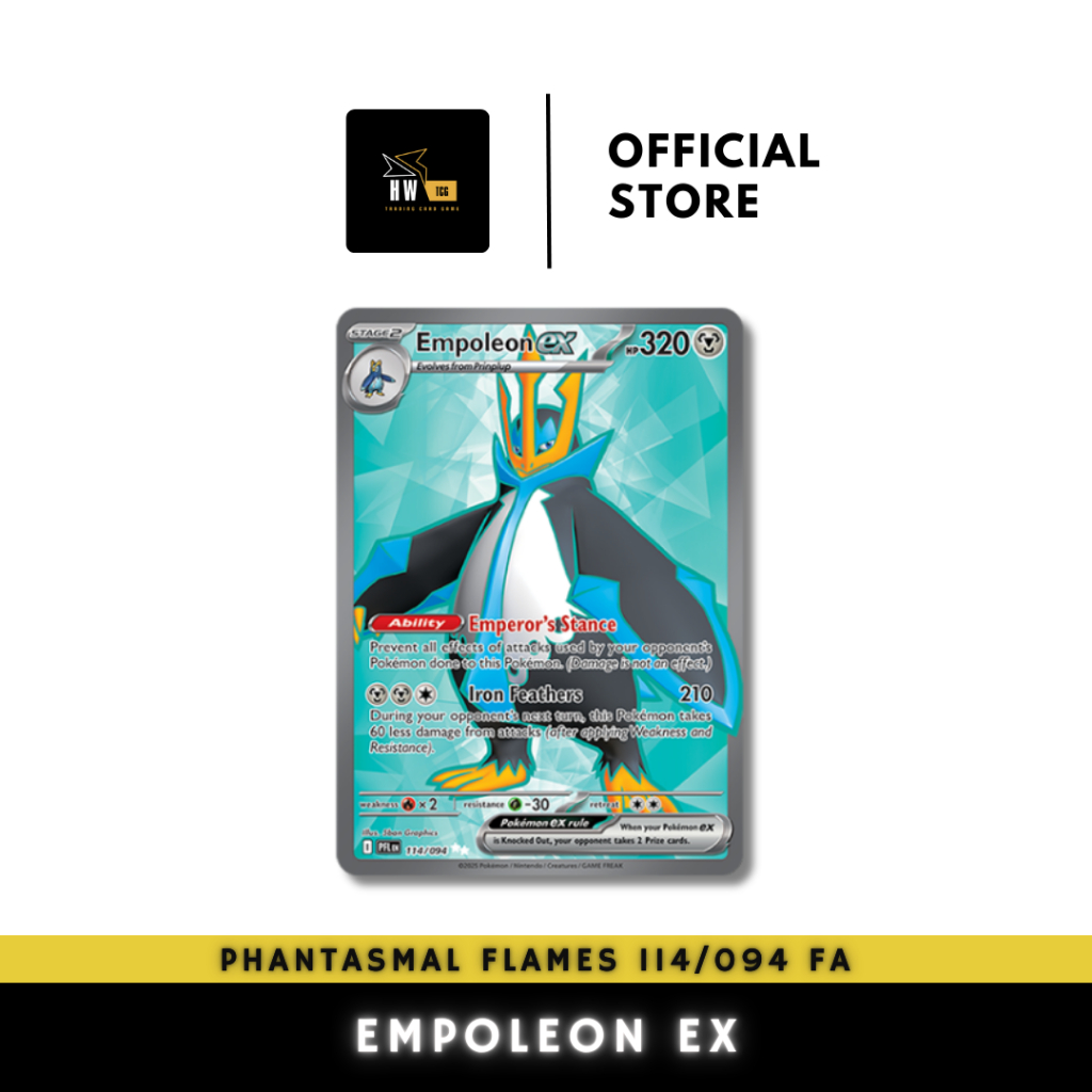 [POKEMON TRADING CARD GAME PTCG] Phantasmal Flames 114/094 FA EMPOLEON ...