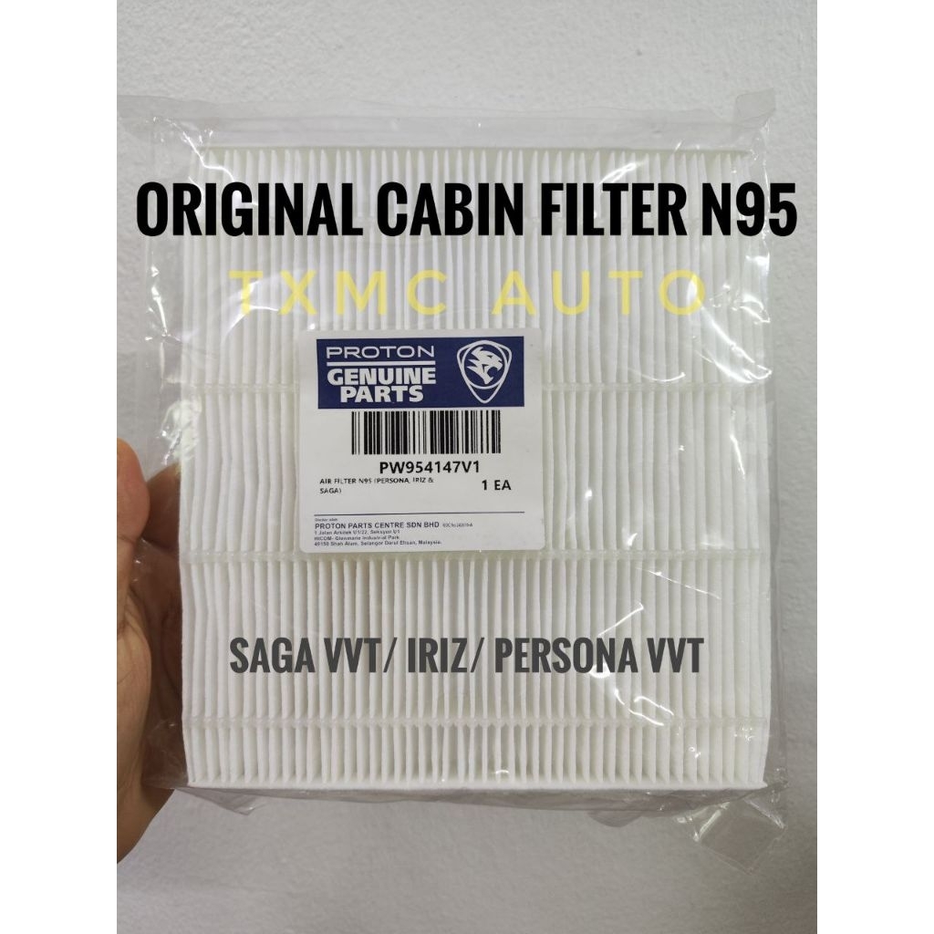 Original Proton Aircond Cabin Filter N95 for Saga Vvt/ Iriz/ Persona ...