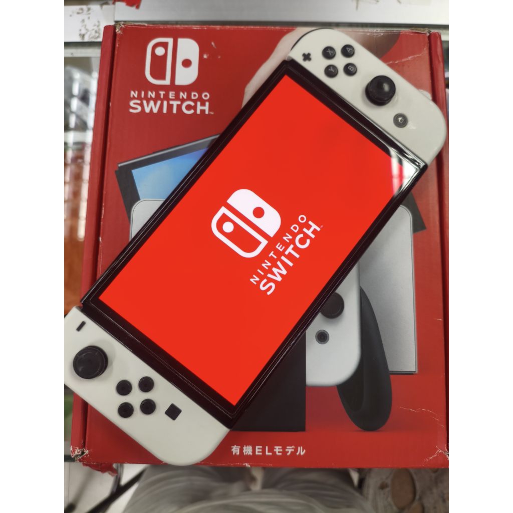 Used Nintendo Original Switch OLED White Colour Full Set With Box ...