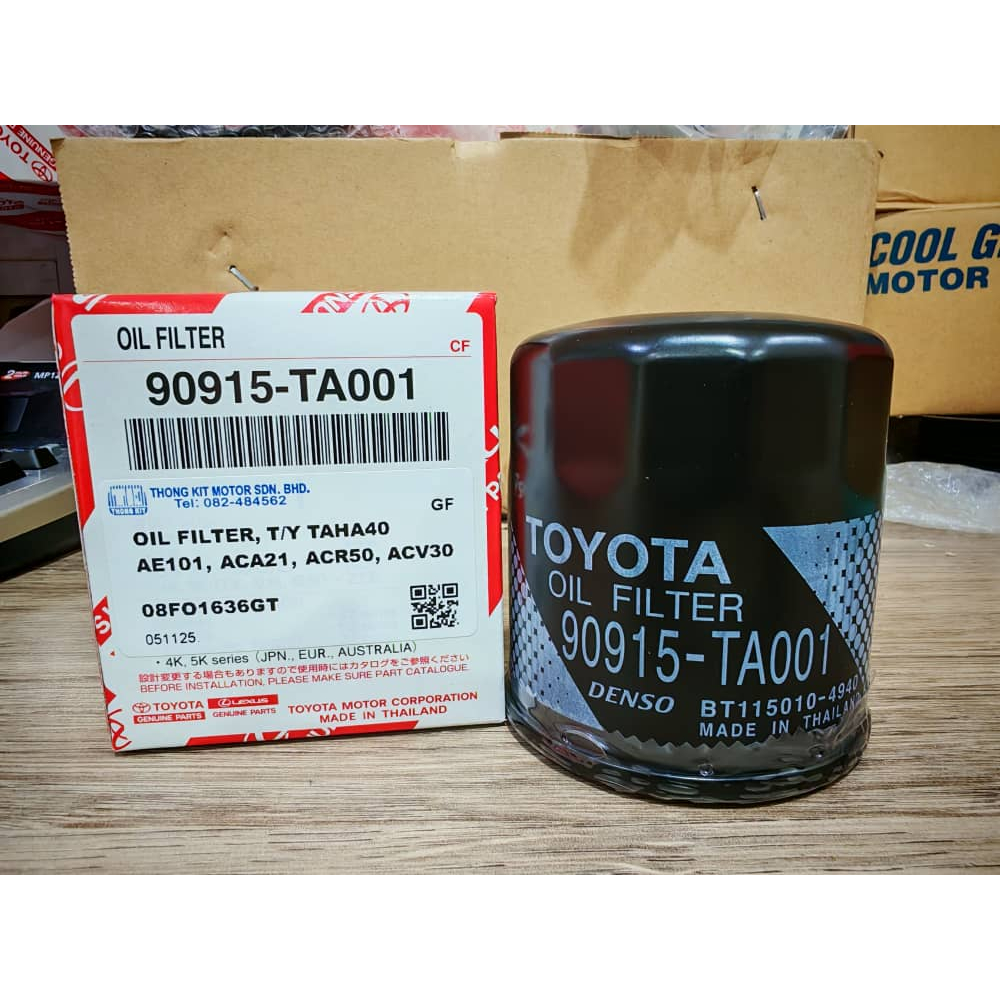 TOYOTA GENUINE OIL FILTER FOR VIOS YARIS 90915-ta001 | Shopee Malaysia