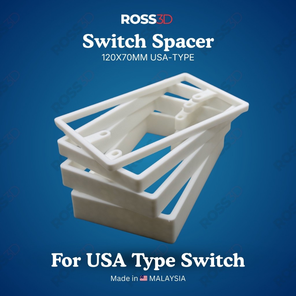 ROSS3D Penjarak Suis 120mm x 72mm - Switch Spacer for US / USA ...