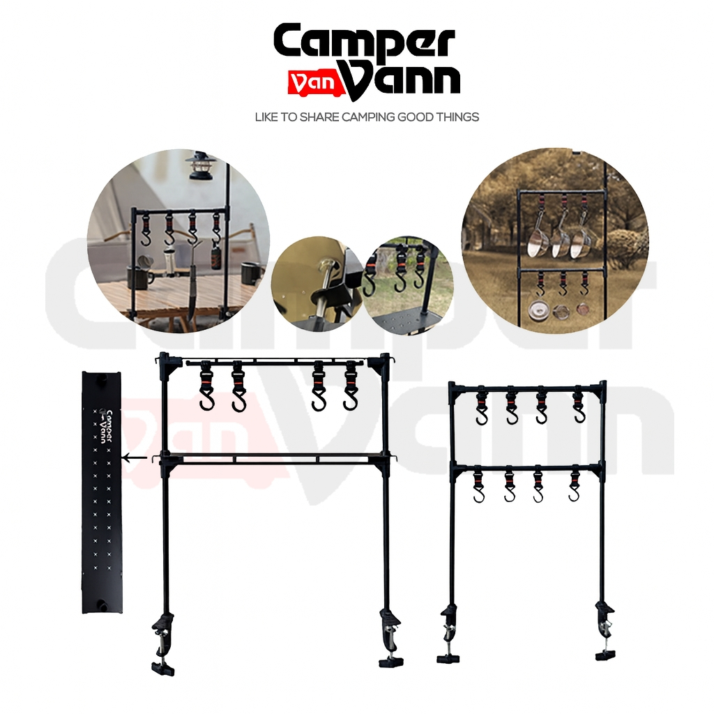 Meja Perkhemahan Rak Gantung Lampu Tiang Lampu Aluminium Aloi Kipas ...