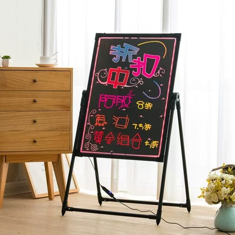 LED Message Board Flashing Neon Effect Erasable Illuminated Signage ...