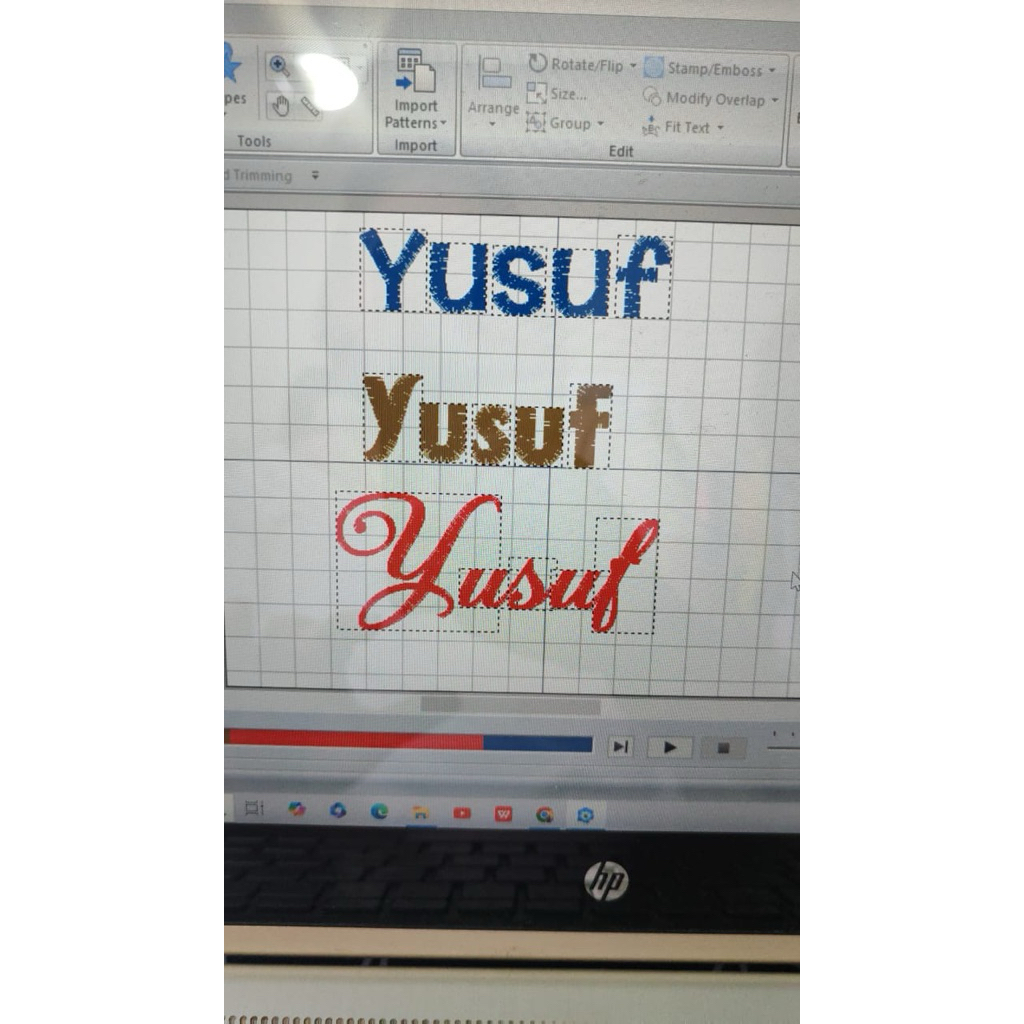 [ADD ON ] Sulam Nama Telekung atau Sejadah Embroidery Name | Shopee ...