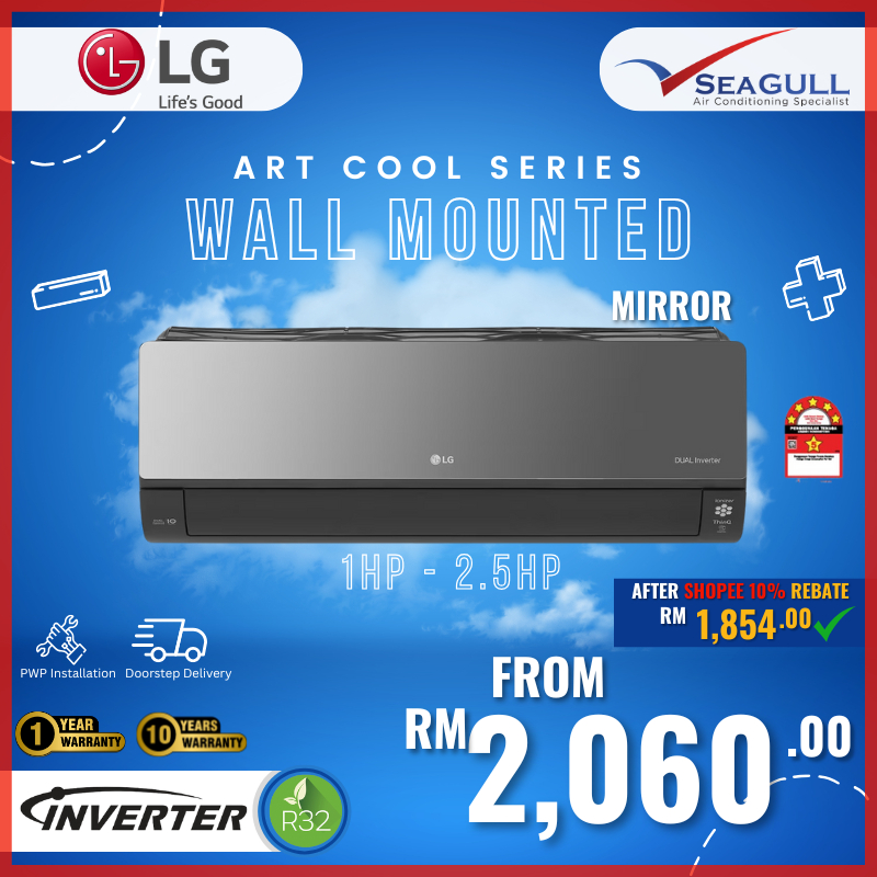 LG ARTCOOL Mirror Series | CLASSIC Series Inverter Wall Mounted R32 1 ...