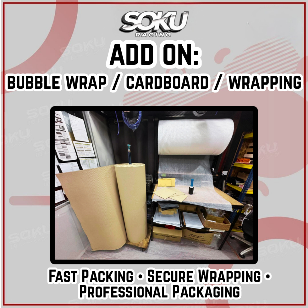 (Add On Only) Extra Bubble Wrap Cardboard Packaging Protection Layer ...
