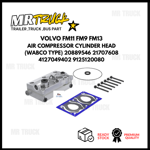 VOLVO FM11 FM9 FM13 AIR COMPRESSOR CYLINDER HEAD (WABCO TYPE ...