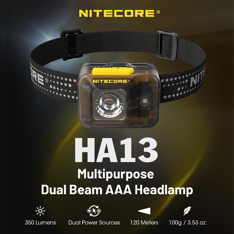 Nitecore HA13 Headlamp 350 Lumens Ultra Lightweight LED | Shopee Malaysia