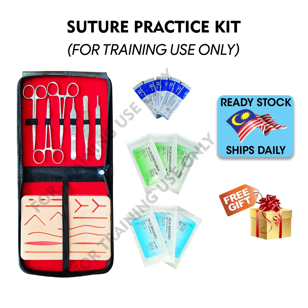 All-Inclusive Suture Practice Kit Silicone Skin Suture Training Kit ...