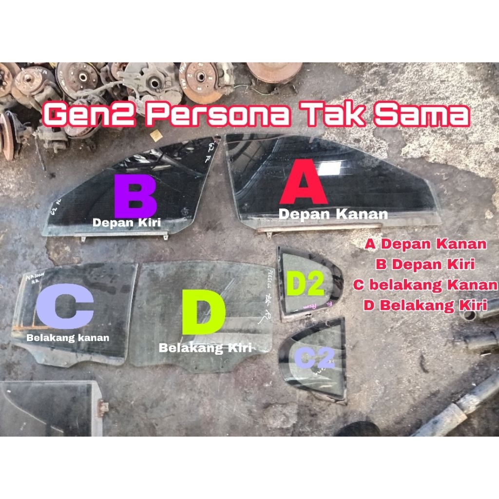 Proton Persona Gen2 door glass Cermin pintu Used | Shopee Malaysia