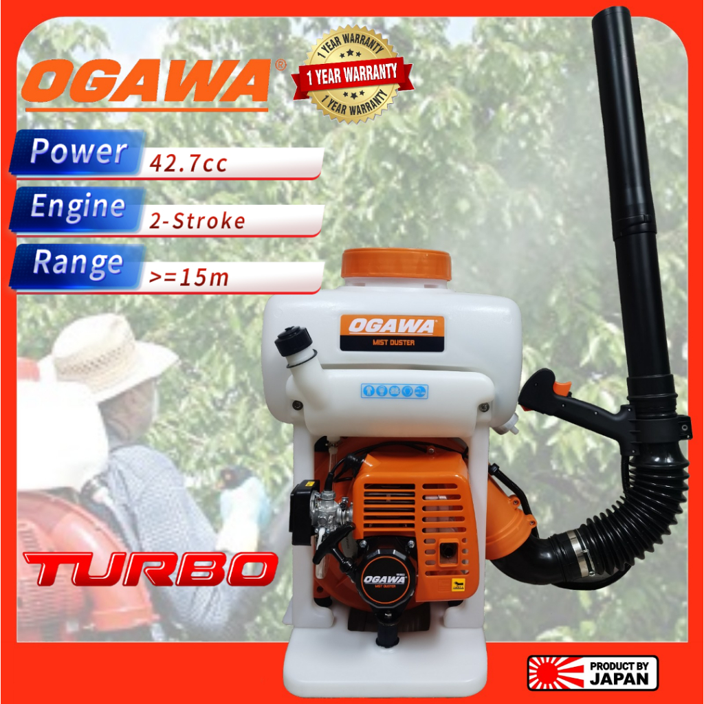 OGAWA JAPAN SS650T Turbo Backpack Mist Blower Mist Duster Racun Pump ...