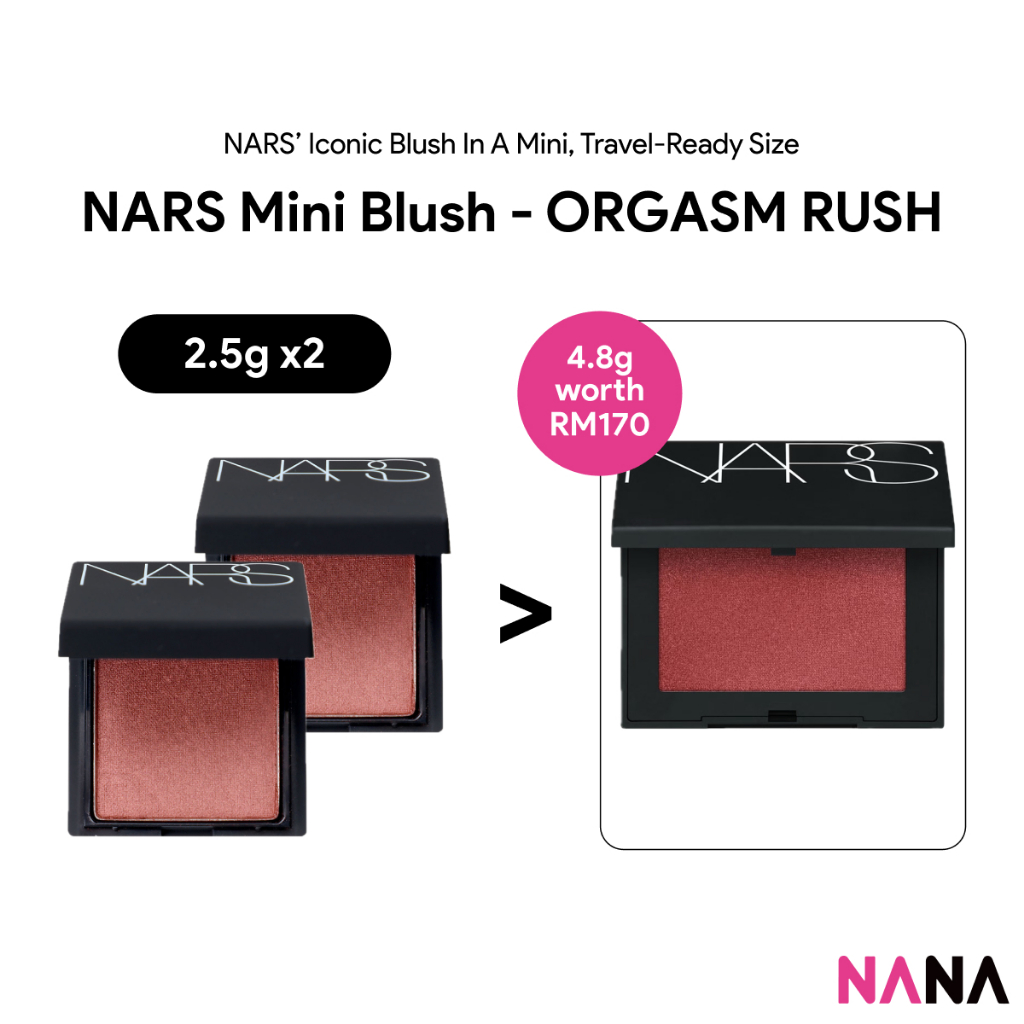NARS Mini Blush - ORGASM RUSH Sample Pack (2.5g x 1/2) | Shopee Malaysia