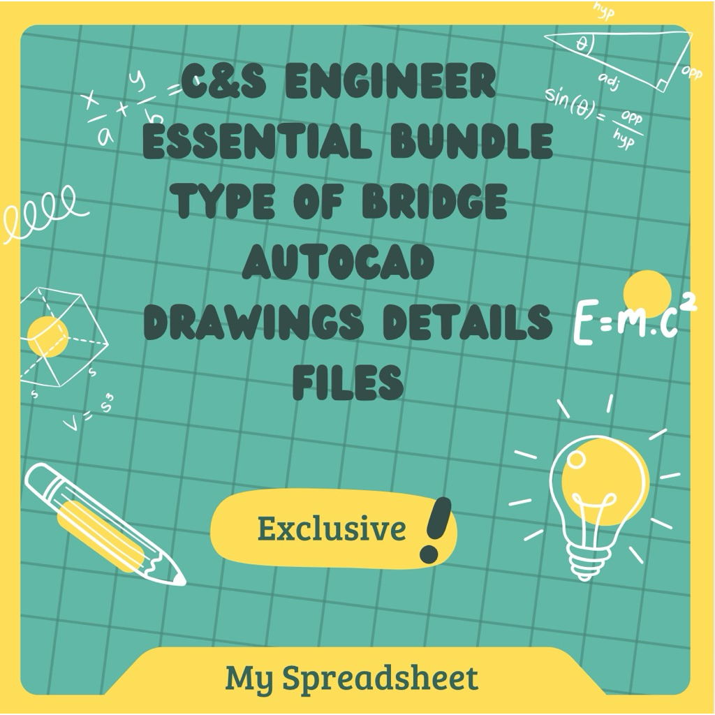 C&S engineer essential bundle Type of Bridge Autocad drawings details ...