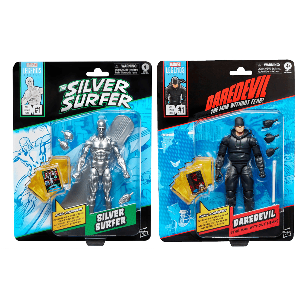 Marvel Legends 6" The Silver Surfer, Daredevil (The Man Without Fear ...
