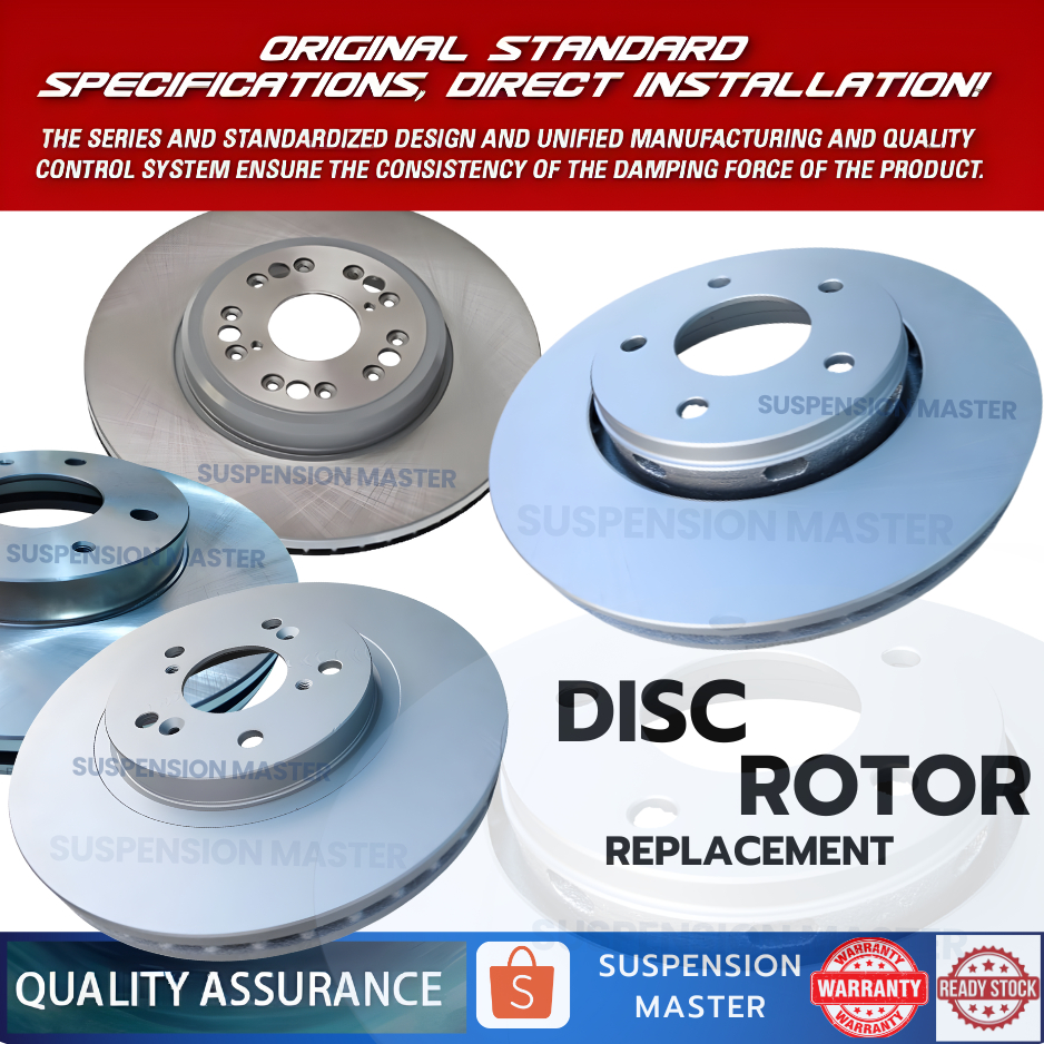(DEPAN) DISC ROTOR-WAJA/PERDANA/WIRA/EXORA BOLD/GEN2/PERSONA/ISWARA ...