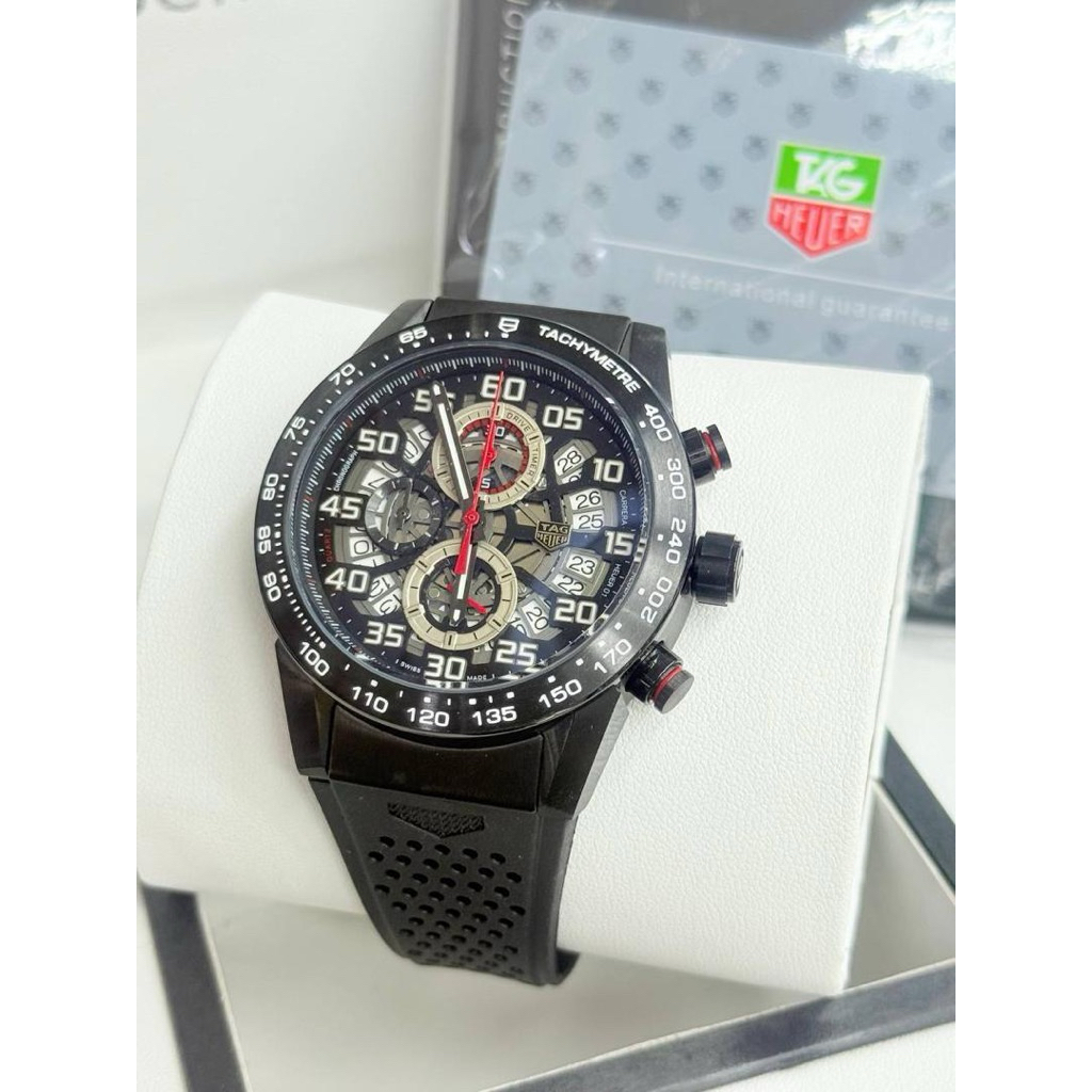 Tag heur chronograph Watch in Side all working for Men with box ...