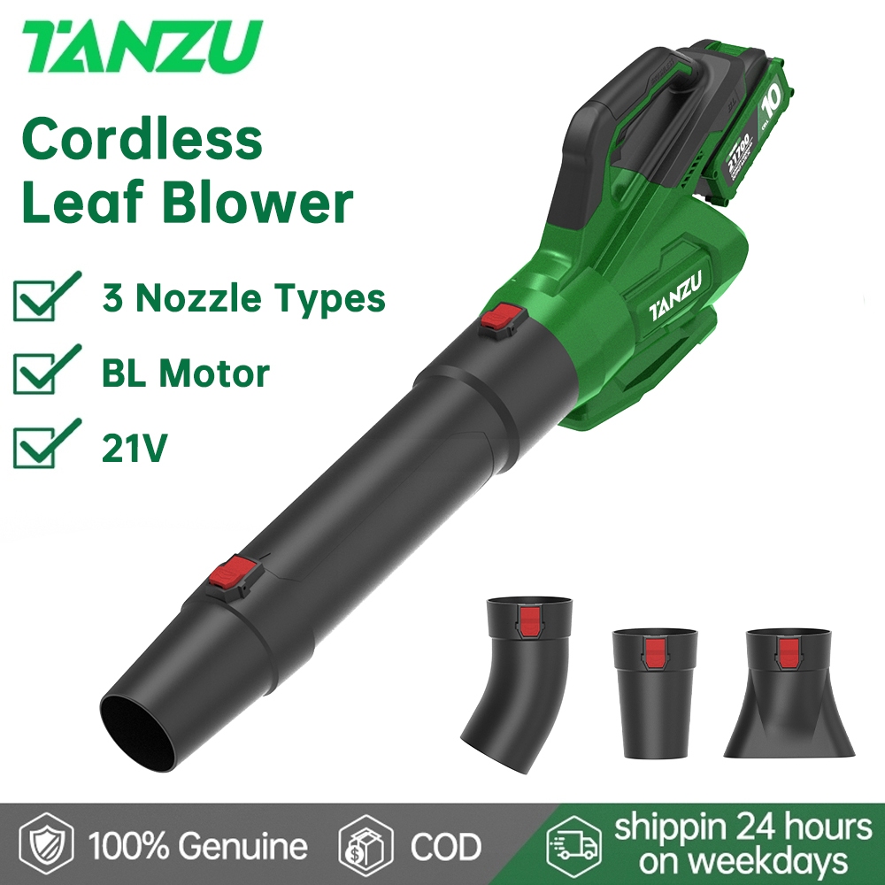 TANZU Cordless Leaf Blower 9.0Ah High Power Heavy Duty Air Blower ...