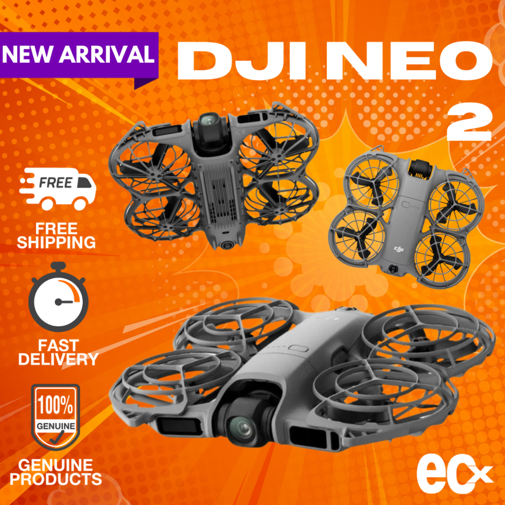 DJI Neo 2 Drone Gray – 4K Camera, ActiveTrack, Palm Takeoff, Gesture ...