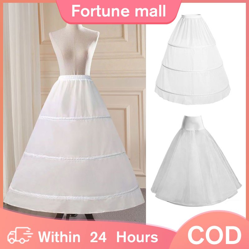 Fancy Skirt Slip 3 Steel Canopy Skirt Layer Gown Wedding Petticoat Hoop ...
