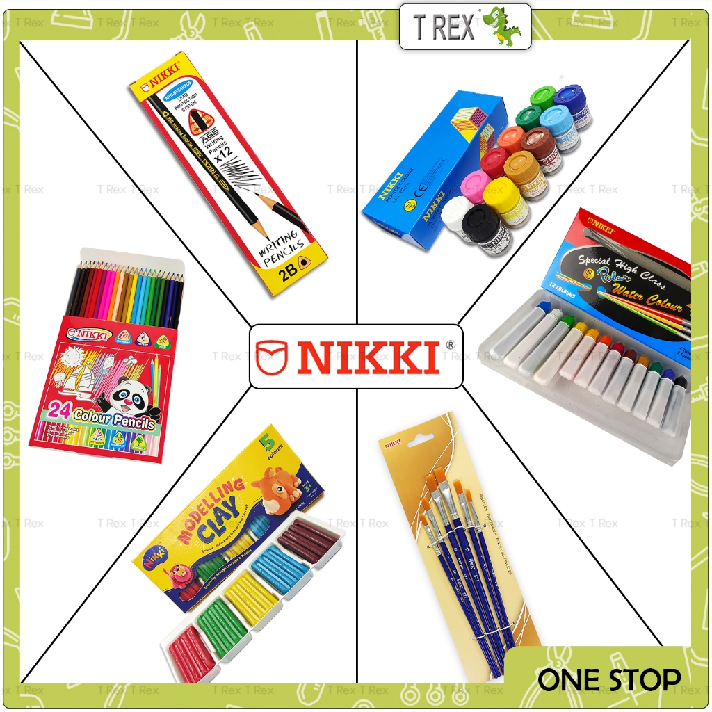 Nikki One Stop Stationery Color Pencil, Water Color, Poster Color, Wax ...