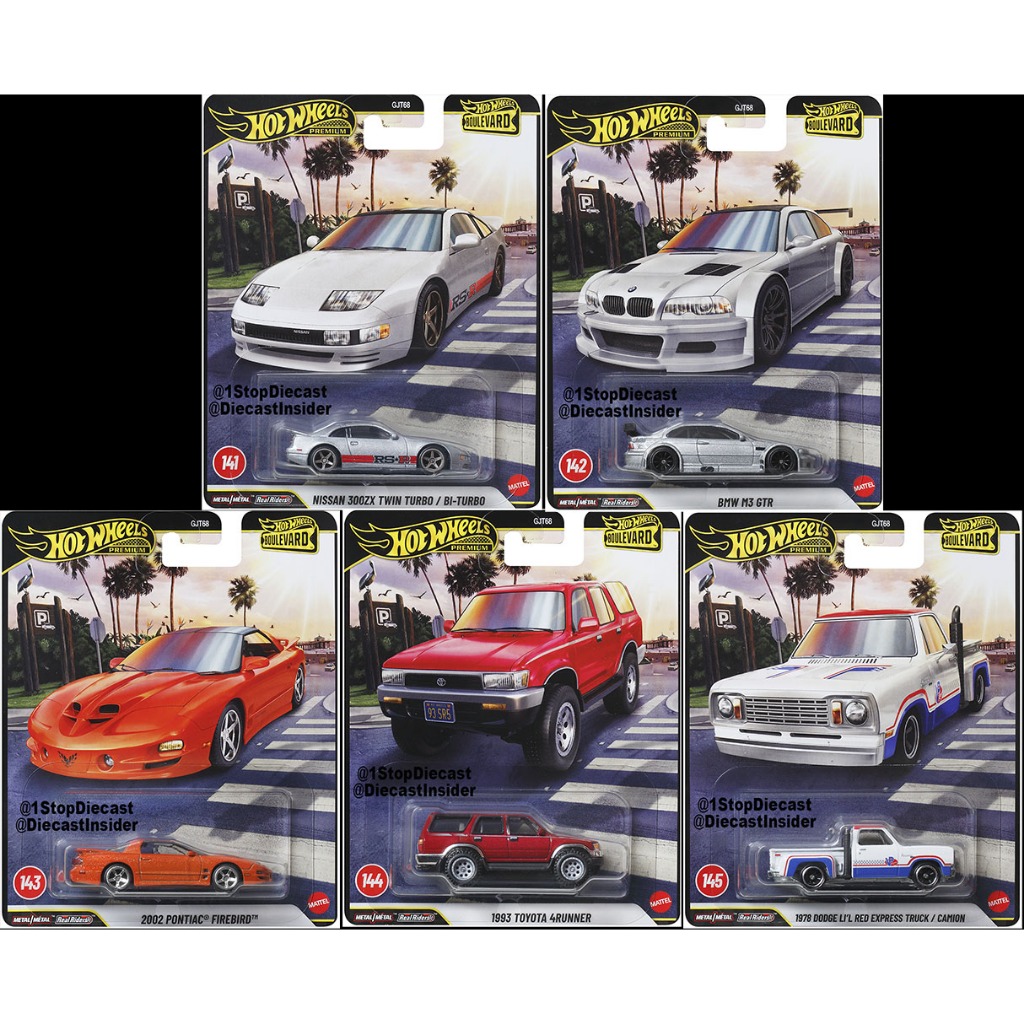 Hot Wheels Premium Boulevard 2026 BMW M3 GTR Nissan 300ZX Twin Turbo ...