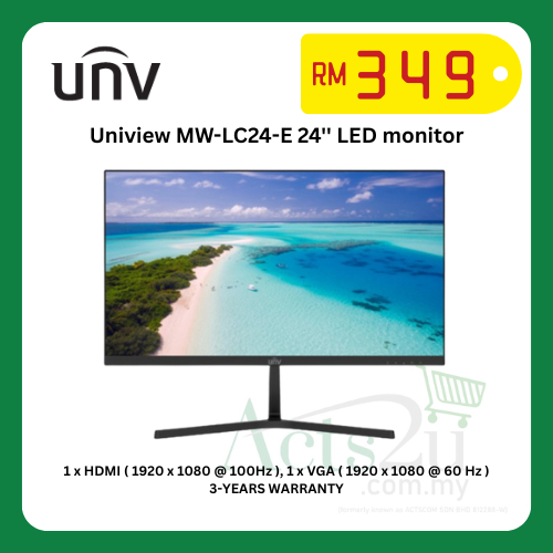 Uniview 24-inch MW-LC24-E 24'' LED Monitor | UNW LC24 | 24" | HDMI ...