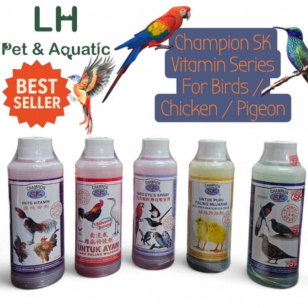 Champion SK Pet & Poultry Vitamin | Bird Eye Spray | Chicken Booster ...