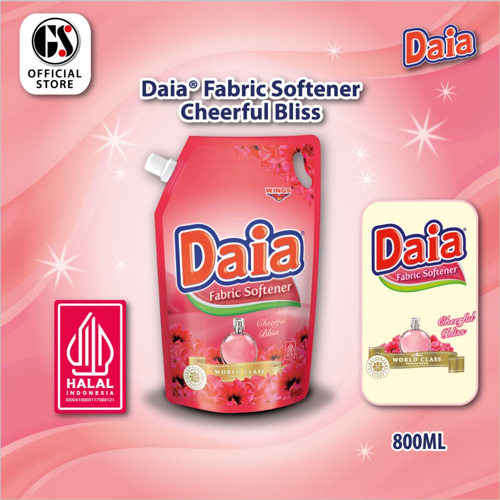 DAIA Fabric Softener Cheerful Bliss 800ml | Shopee Malaysia