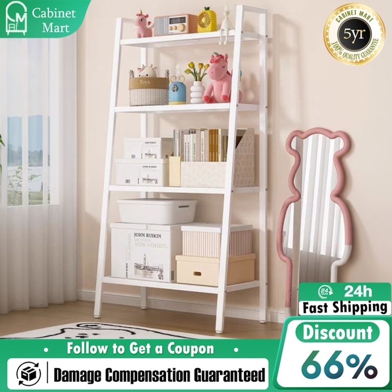 Trapezoidal Frame 3/4/5 Tiers Bookshelf Multipurpose Trapezoidal Frame ...