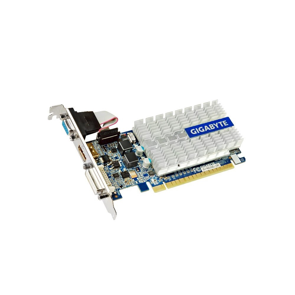 Gigabyte GeForce 210 Silent 1048MB GDDR3 Video Graphics Cards (GV ...