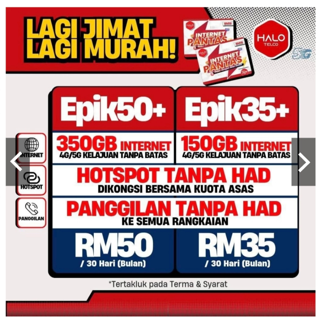 Halo Telco TuneTalk SIM – Unlimited Data, Calls & Speed, 4G/5G Celcom ...